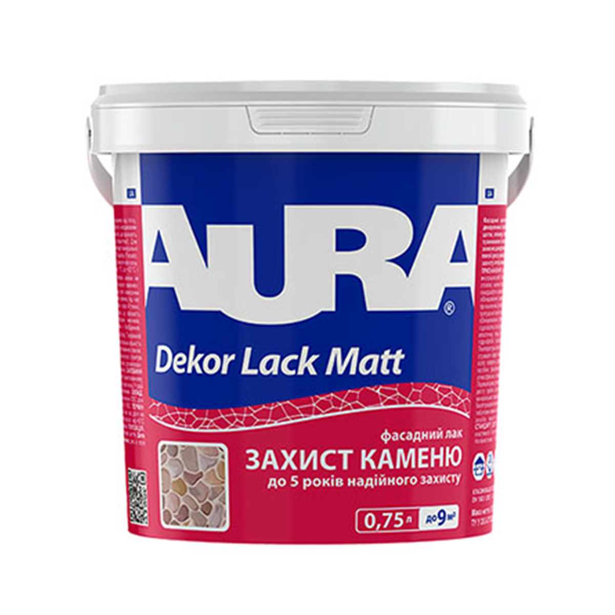 Акриловий лак для каменю Aura Dekor Lack Matt напівматовий 0.75л ціна ...