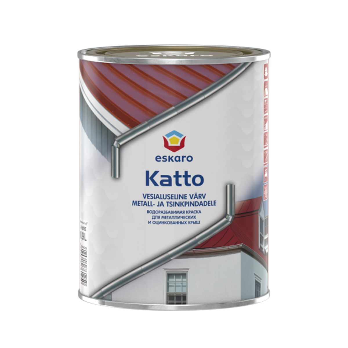 Фарба для оцинкованих та металевих поверхонь Eskaro Katto 0,9л (під ...